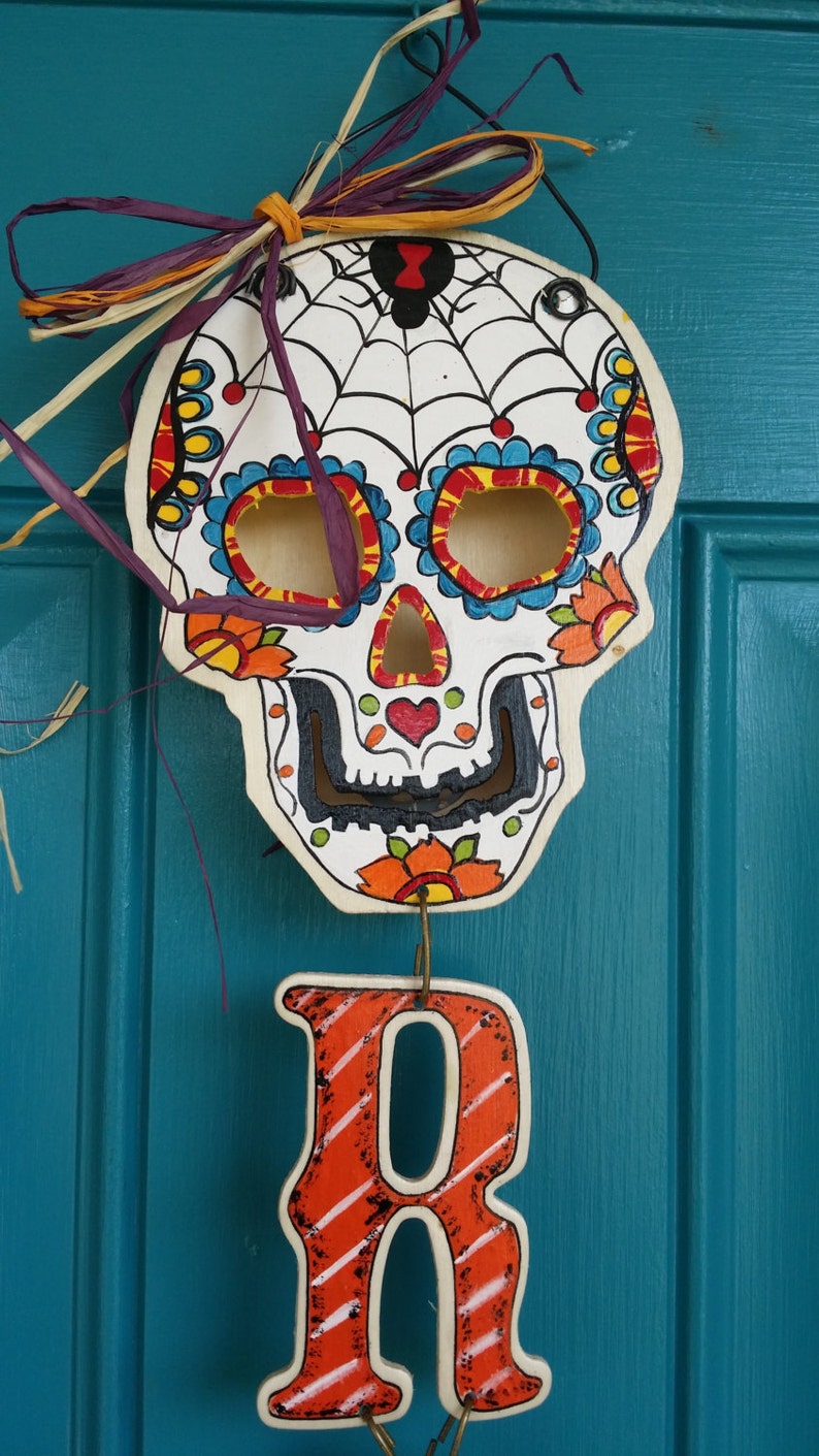 RIP Skulls Skeleton Sugar Skulls Halloween Hand Painted - Etsy