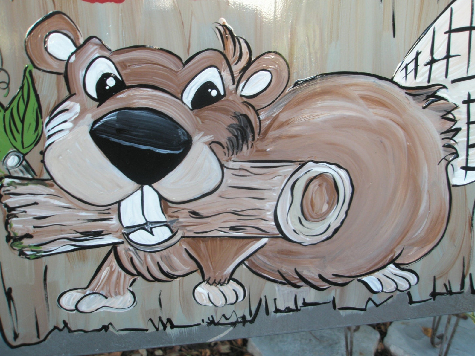 Beavers Hand Painted Garden Sign Beaver Wood | Etsy