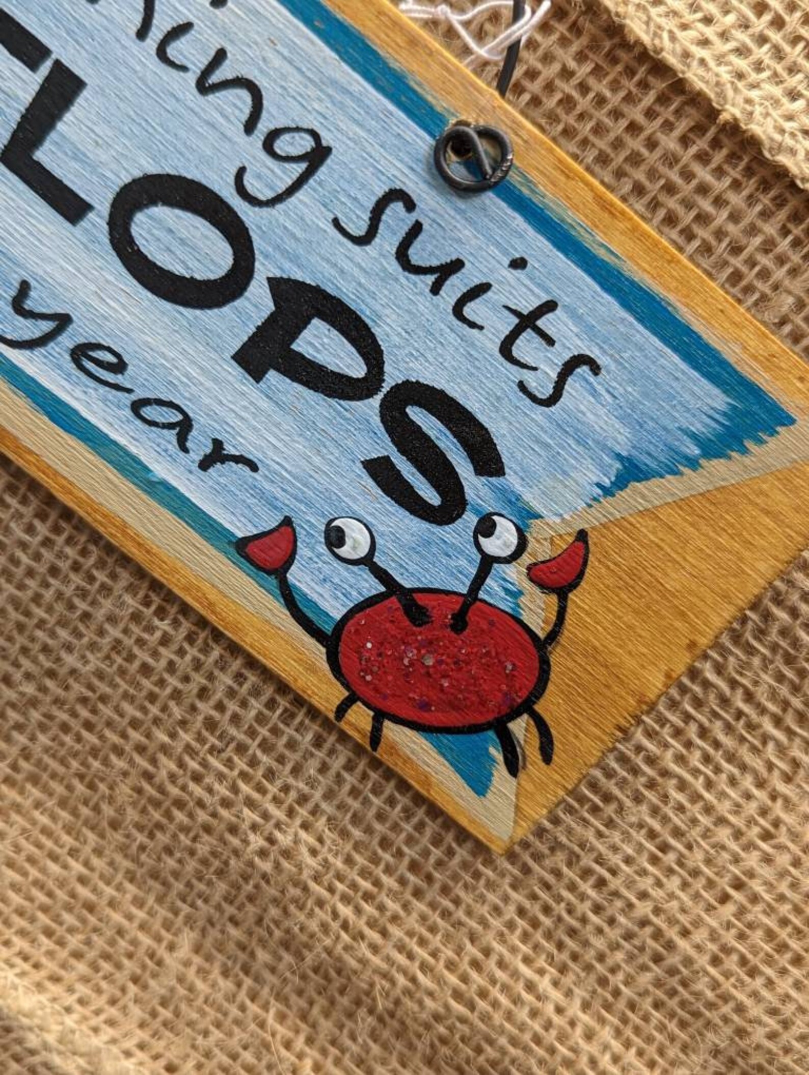 Flip Flop Beach Humor Wooden Door Hanger Sign Hand Painted 2 Options - Etsy