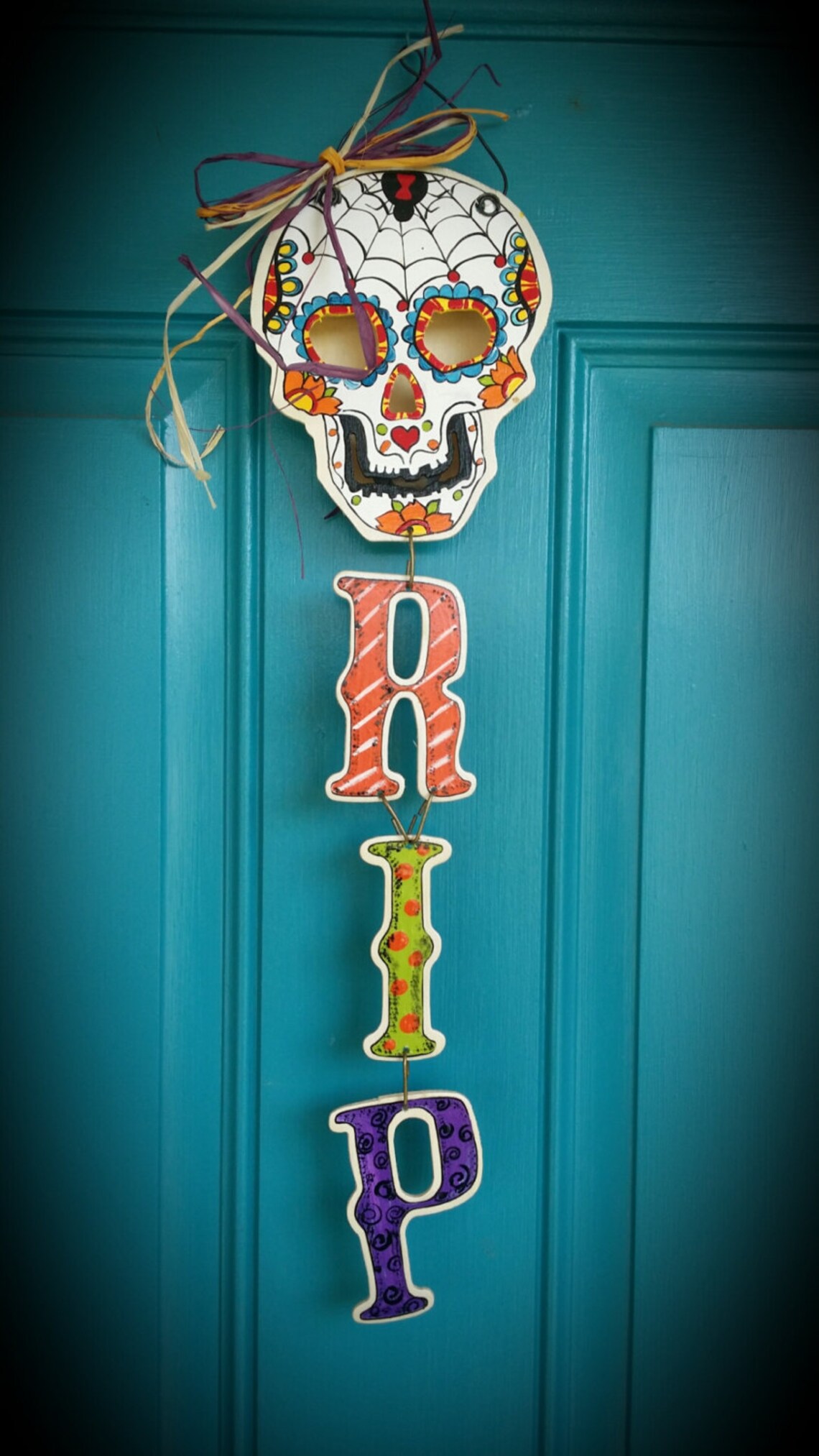 RIP Skulls Skeleton Sugar Skulls Halloween Hand Painted - Etsy