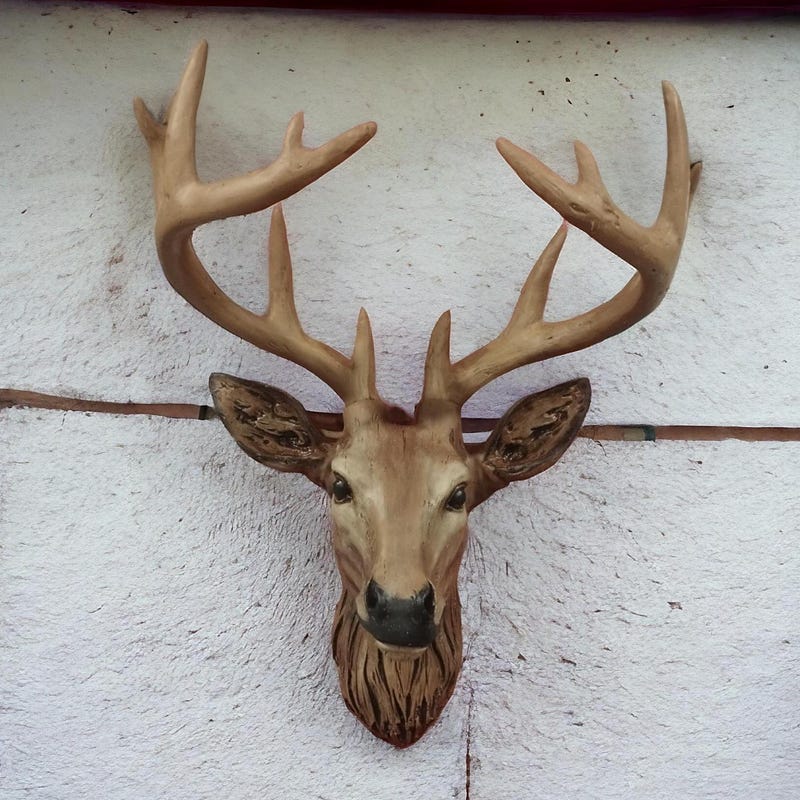 Ceramic Deer Head - Etsy