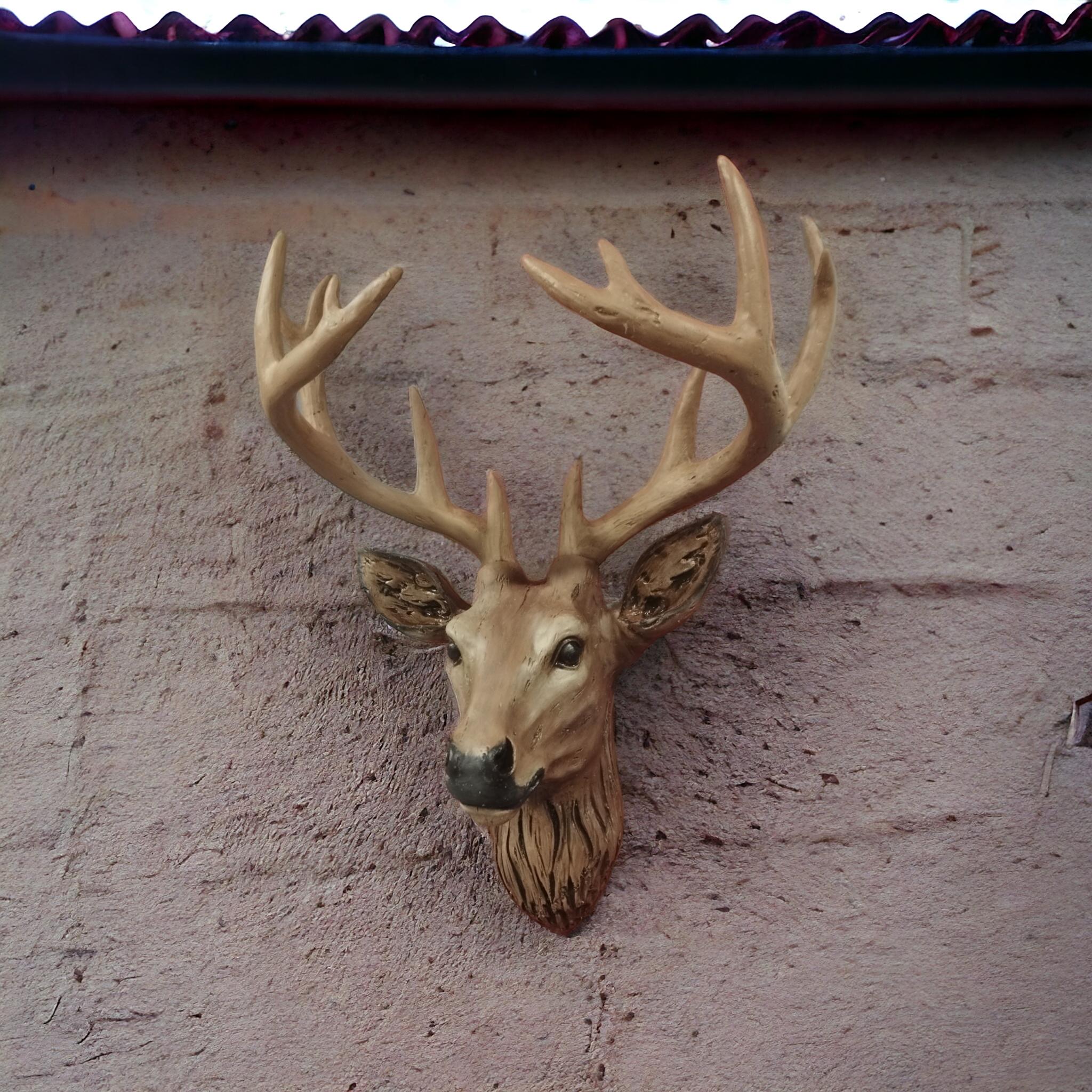 Large Realistic Deer Head Statue for Wall Decoration for Sculpture ...
