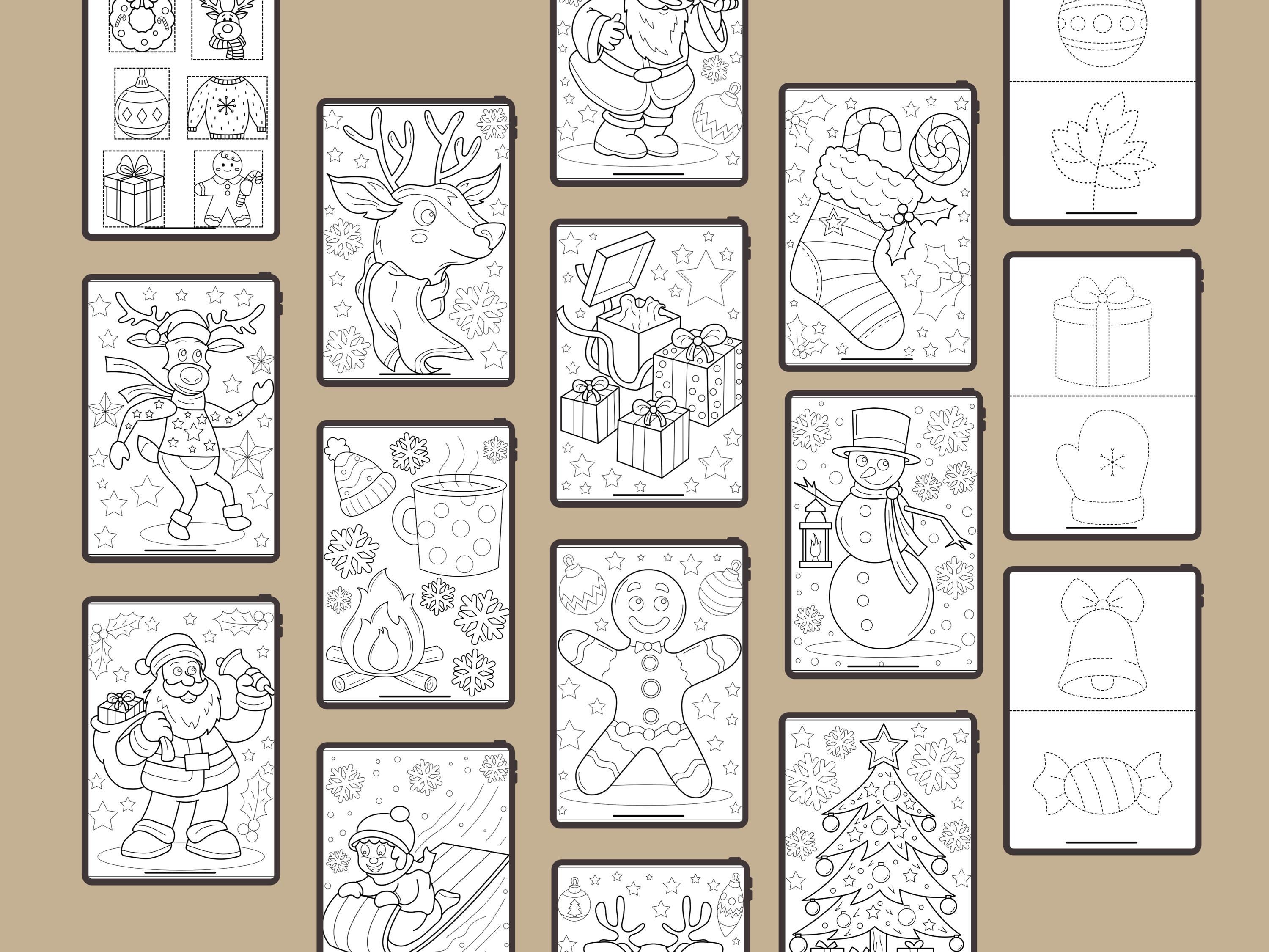 Preschool Activity Printable Bundle Christmas Activity DIY for Children ...