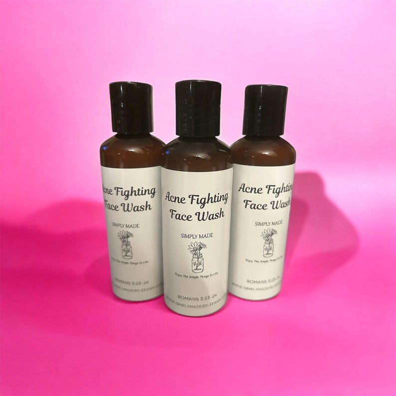 Acne Fighting Face Wash - Etsy
