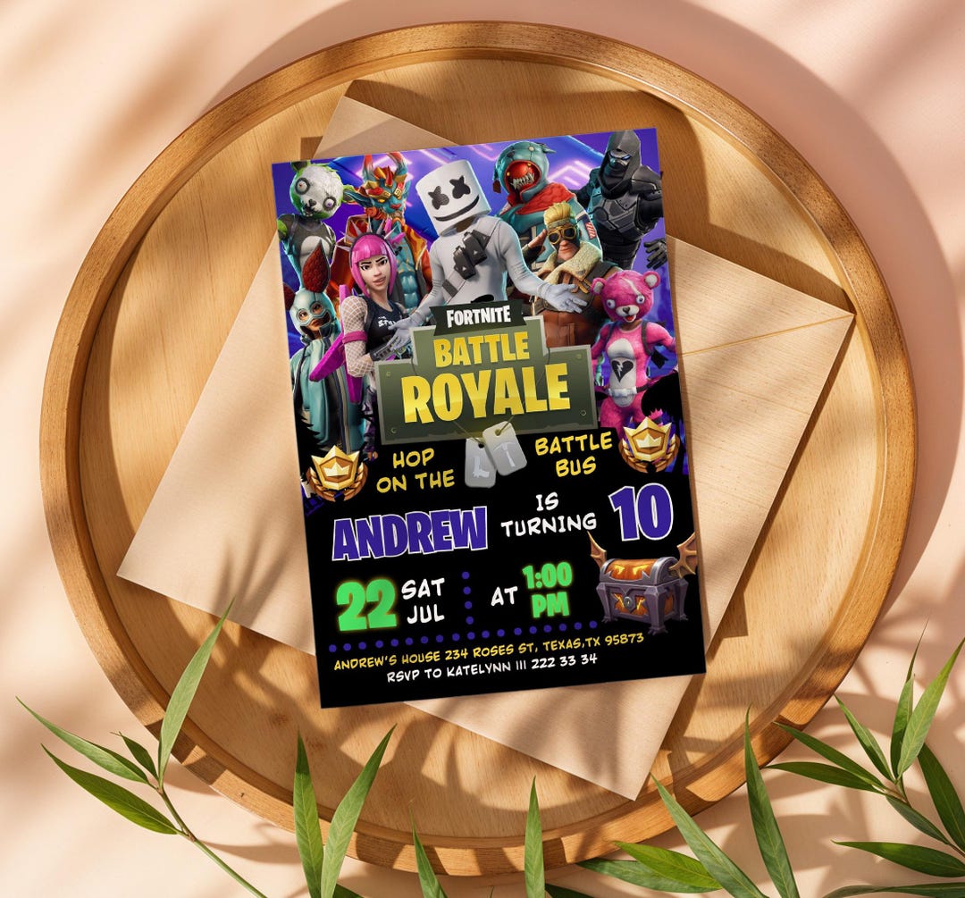 Printable Birthday Invitation, Boy Gamer Invitation, Editable Invite ...