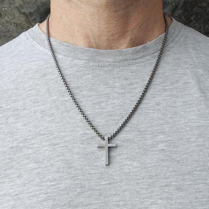 28 Inch Chain Cross - Etsy