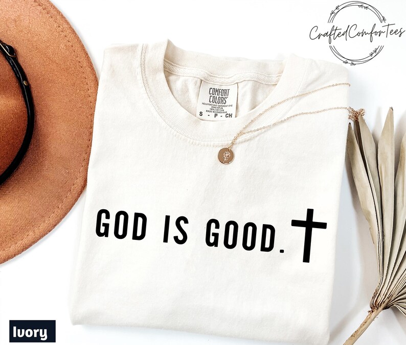Comfort Colors God is Good Shirt: Minimalist Christian Tee - Etsy