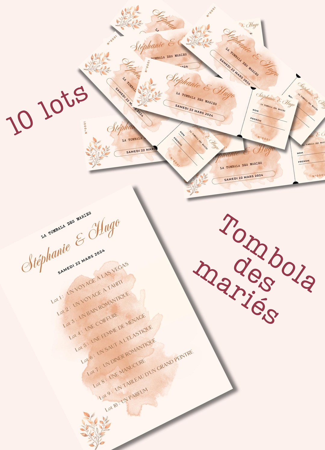 Wedding Raffle, Wedding Entertainment Game, Wedding Raffle Ticket ...