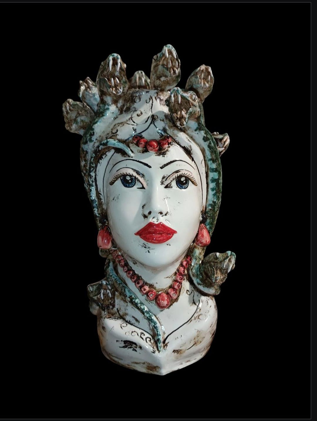 Medusa. Ceramic Moor's Head - Etsy