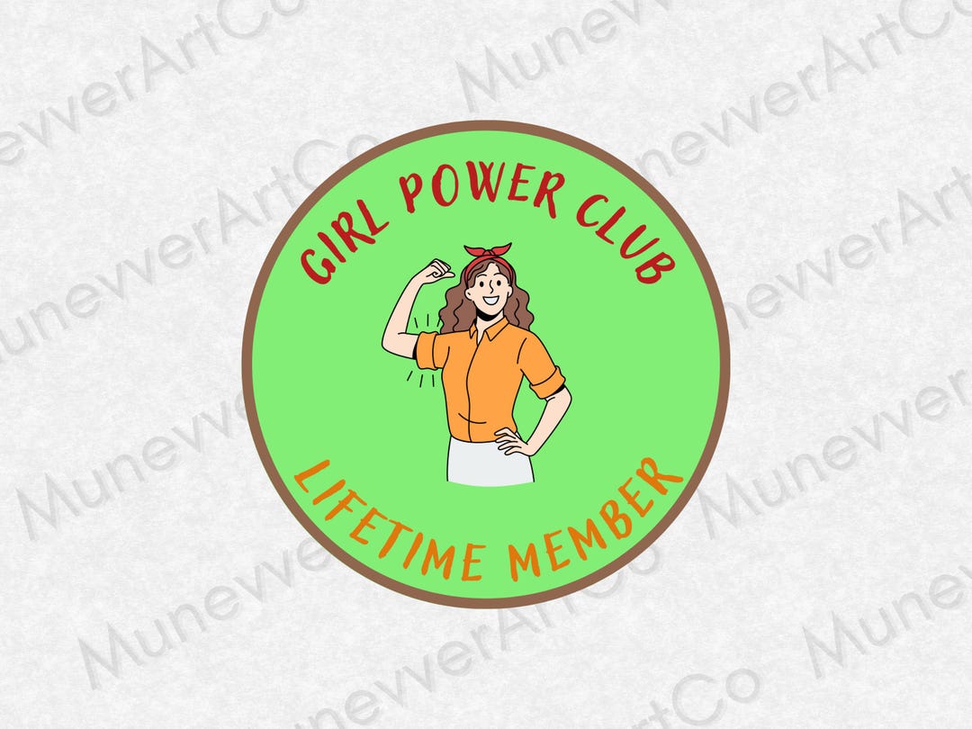 Girl Power Club Design, Funny Mental Health Print, Love Myself Svg ...
