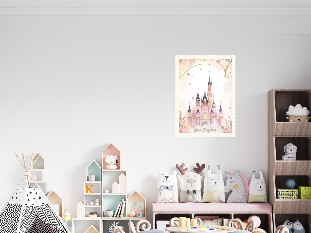 Magical Castle Editable Name Prints for Kids Canva Templates Instant ...