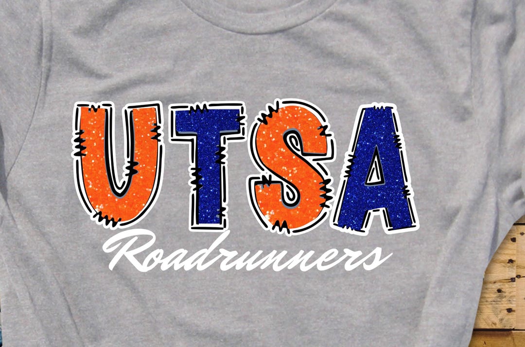 Stitched UTSA, Roadrunners Shirt, College Shirt, Roadrunners, Game Day ...