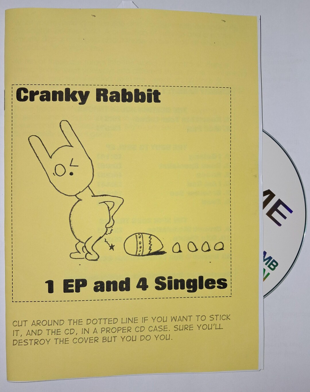 Cranky Rabbit - 1 EP and 4 Singles (electronic Dance Music CD and Zine ...