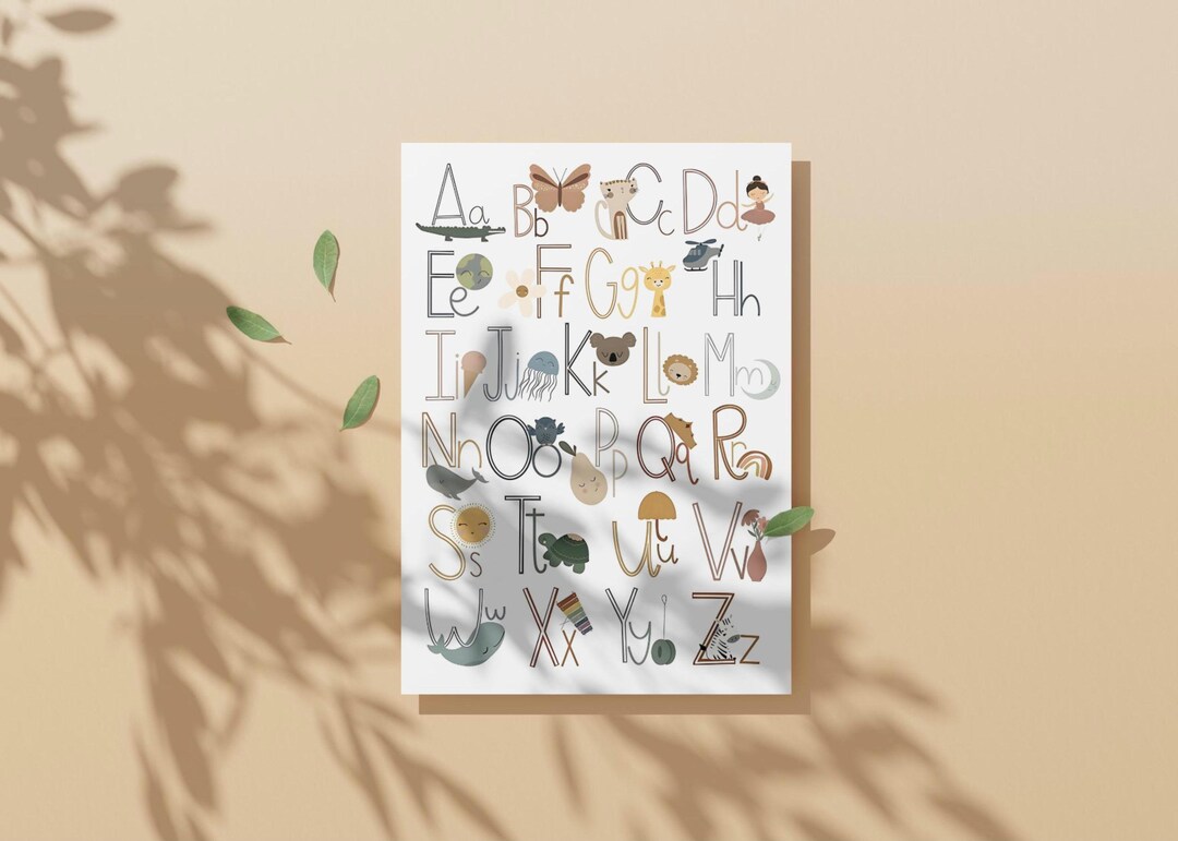Alphabet Poster Instant Download Printable - Etsy