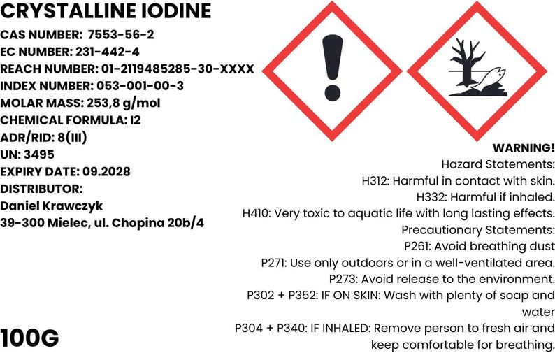 CRYSTALLINE IODINE - Etsy