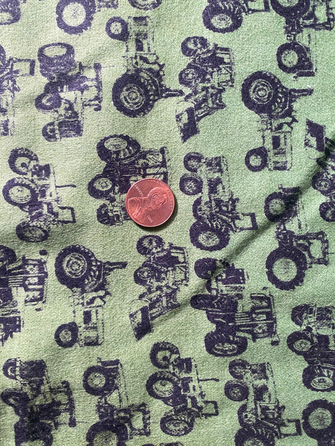 John Deere Green Tractors License Flannel Springs Creative Products ...