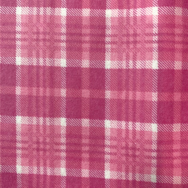Pink Plaid Fabric - Etsy