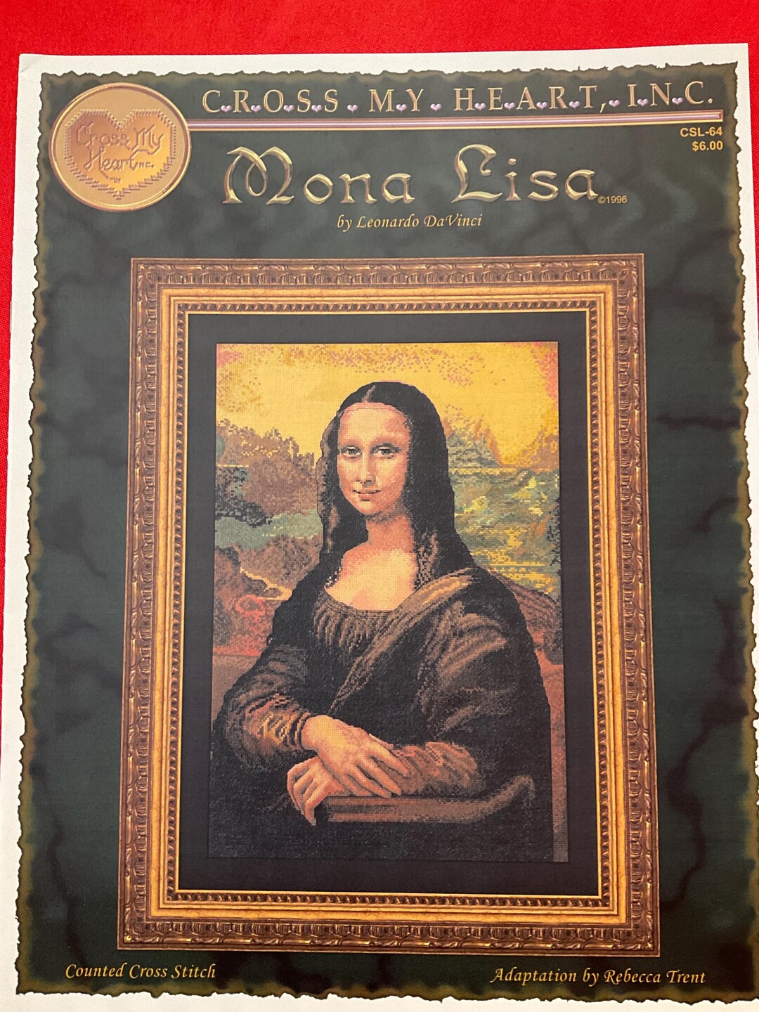 Cross My Heart Mona Lisacsb-64 Cross Stitch Pattern Retired - Etsy