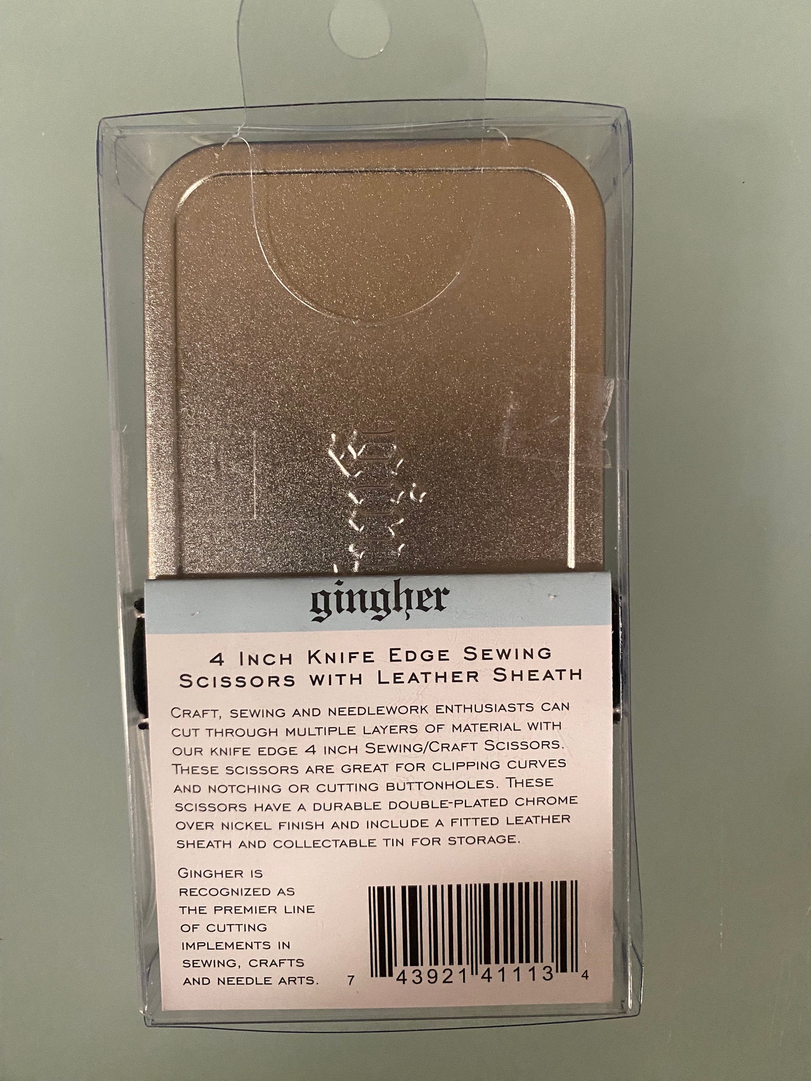 Gingher Scissors 4" Knife Edge Sewing Scissors or Trimmers Made in ...