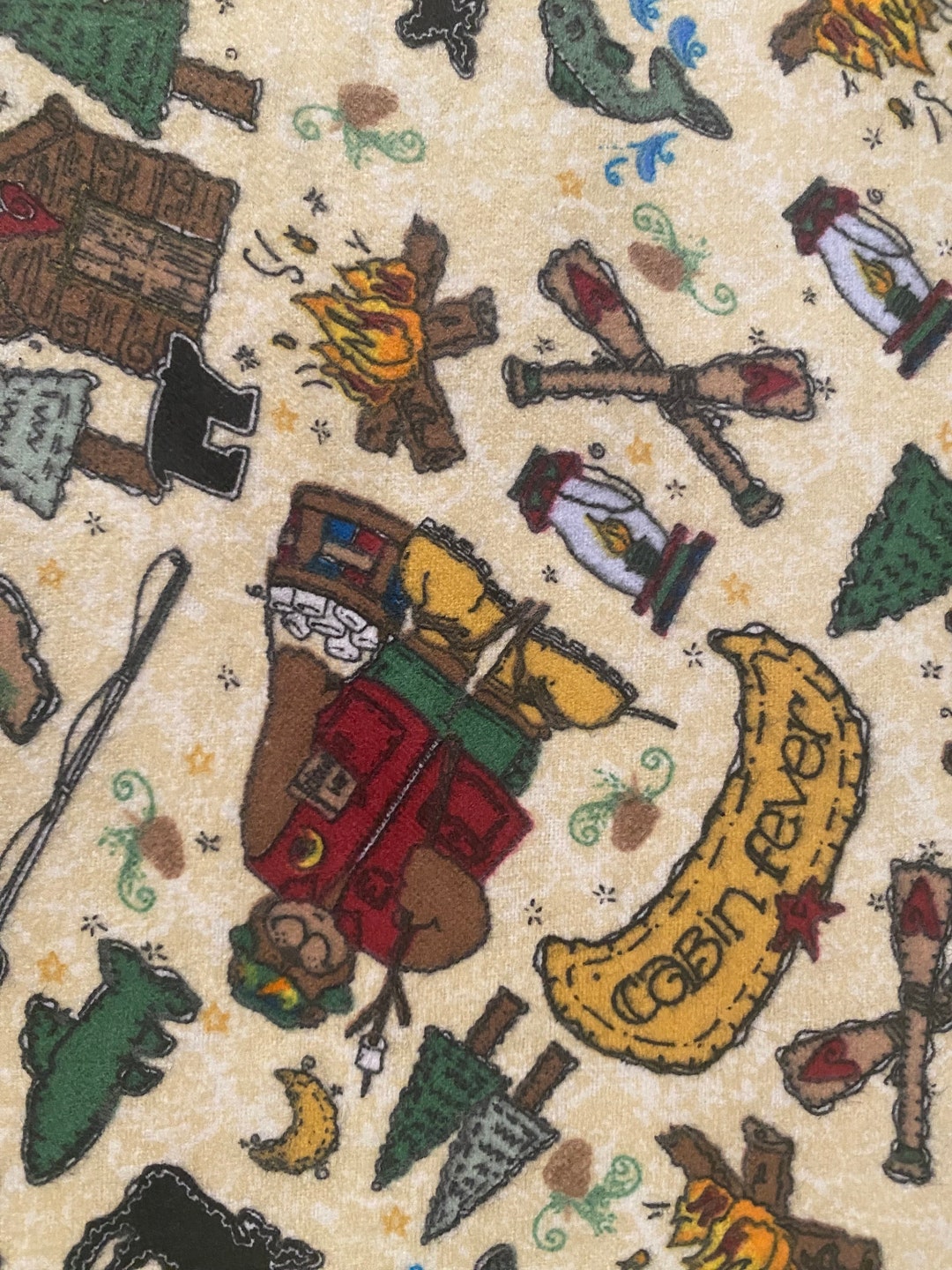 Cabin Fever Lumberjack Pattern Flannel Fabric Yard Pinnacle Fabrics ...