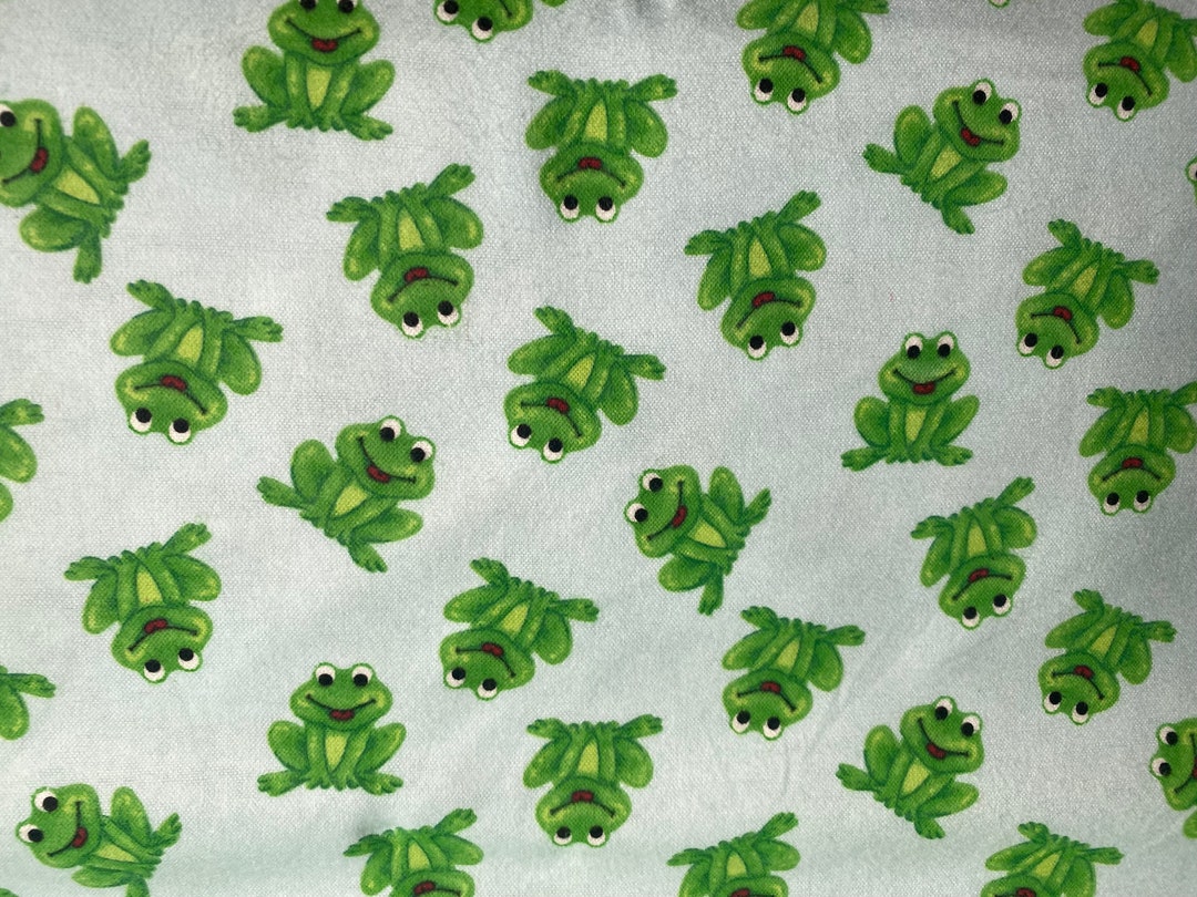 Softly Frogs Flannel Fabric Yard Marcus Brothers 2003 Retired We Have ...