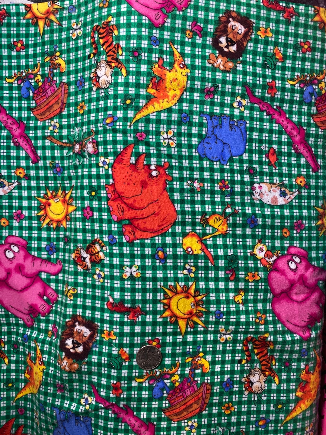 Noah's Ark Flannel Fabric Yard Northcott Monarch 2003 Retired We Have ...