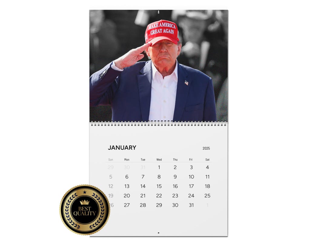 Buy 2025 Donald Trump Wall Calendar Patriotic Holiday & Seasonal ...