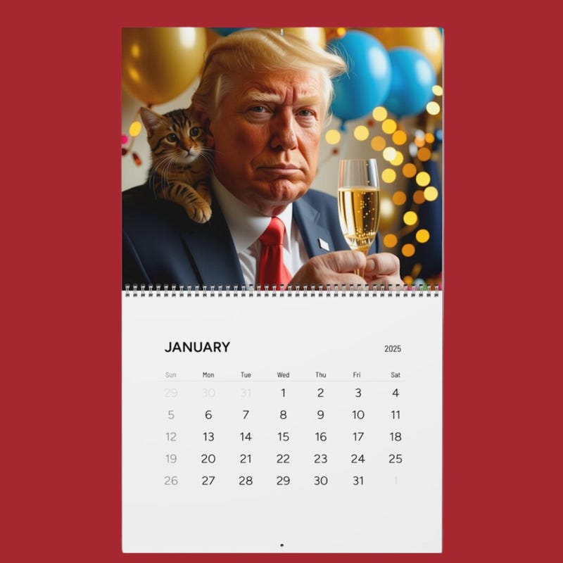 Trump 2025 Wall Calendar - Etsy