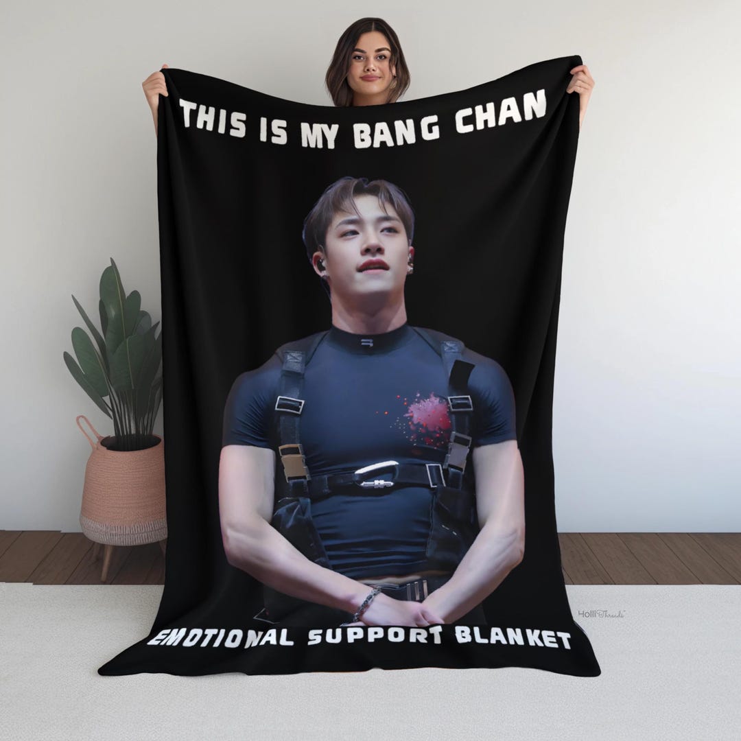 Bang Chan Blanket Emotional Support –cozy K-pop Fleece Throw, Soft ...