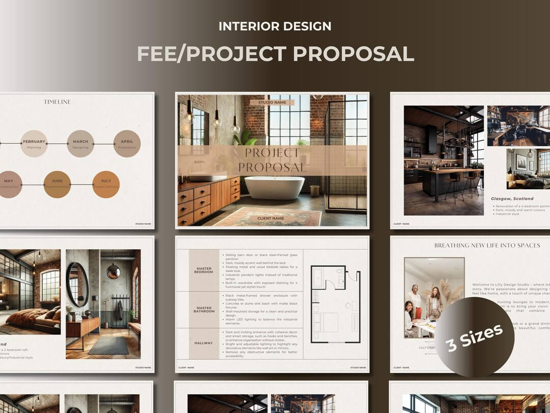 Interior Design Project Proposal Template | Interior Design Fee ...