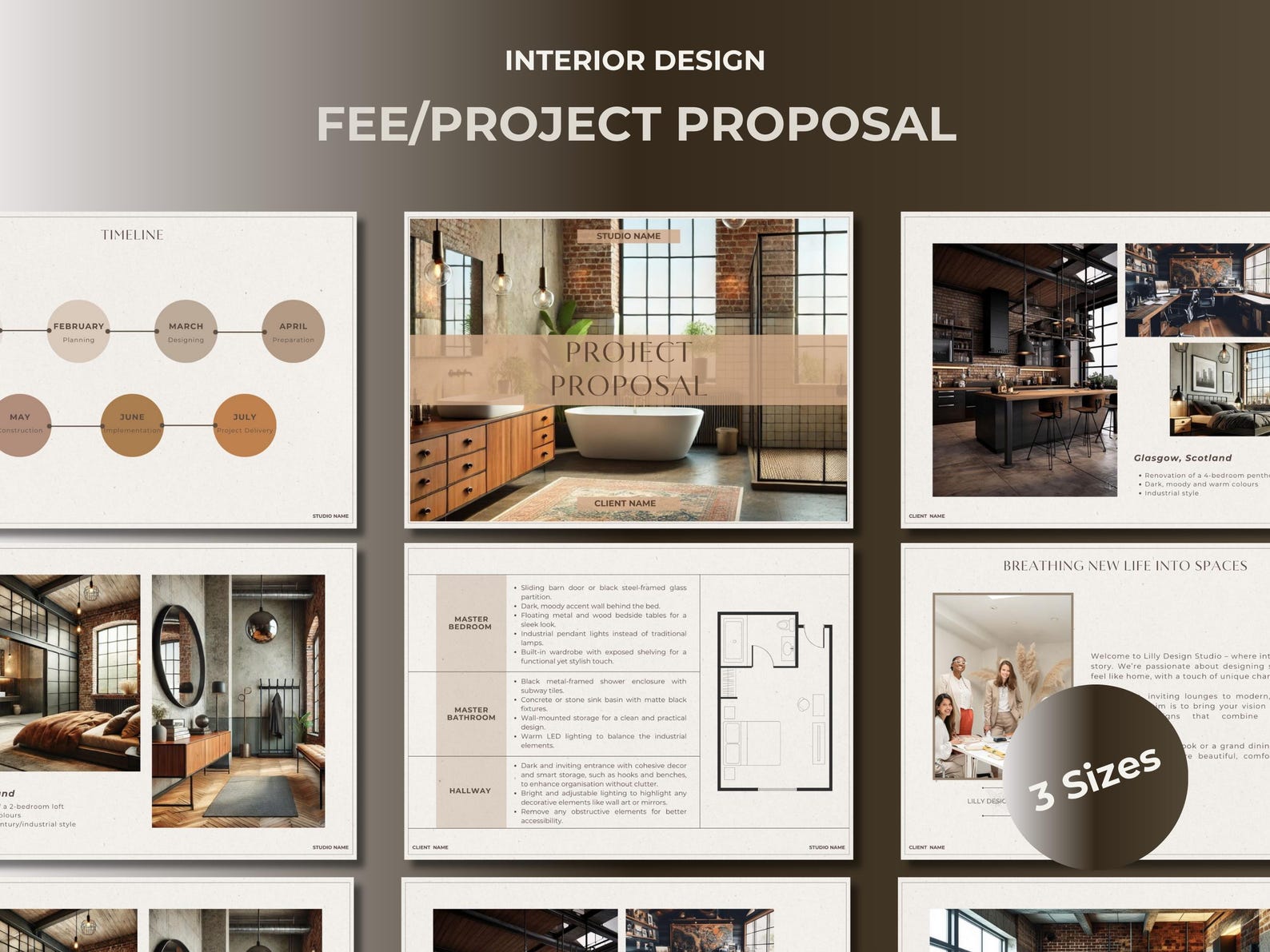 Interior Design Project Proposal Template | Interior Design Fee ...