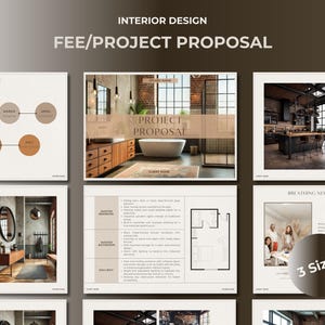 Interior Design Project Proposal Template | Interior Design Fee Proposal | Project Proposal for ...