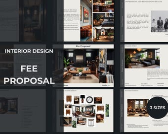 Interior Design Fee Proposal Template - Etsy