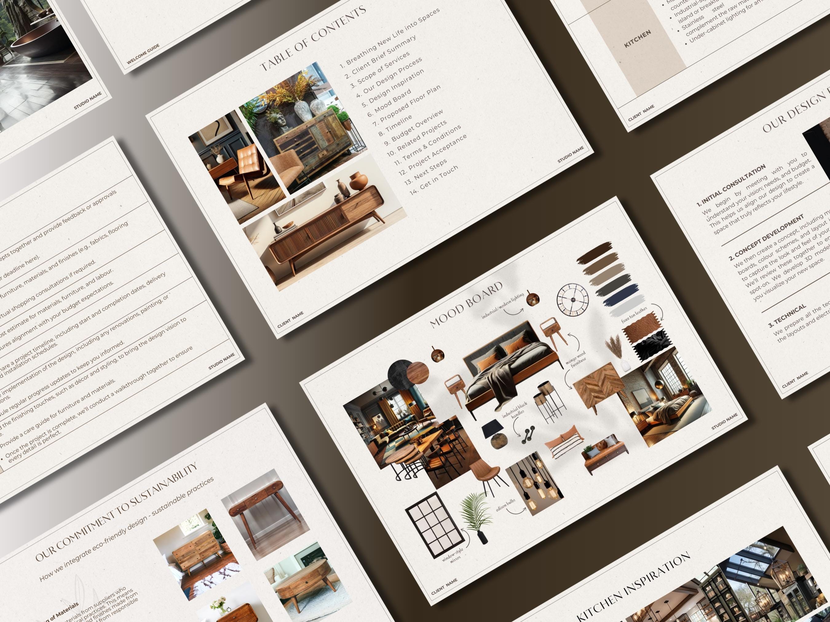 Interior Design Project Proposal Template | Interior Design Fee ...