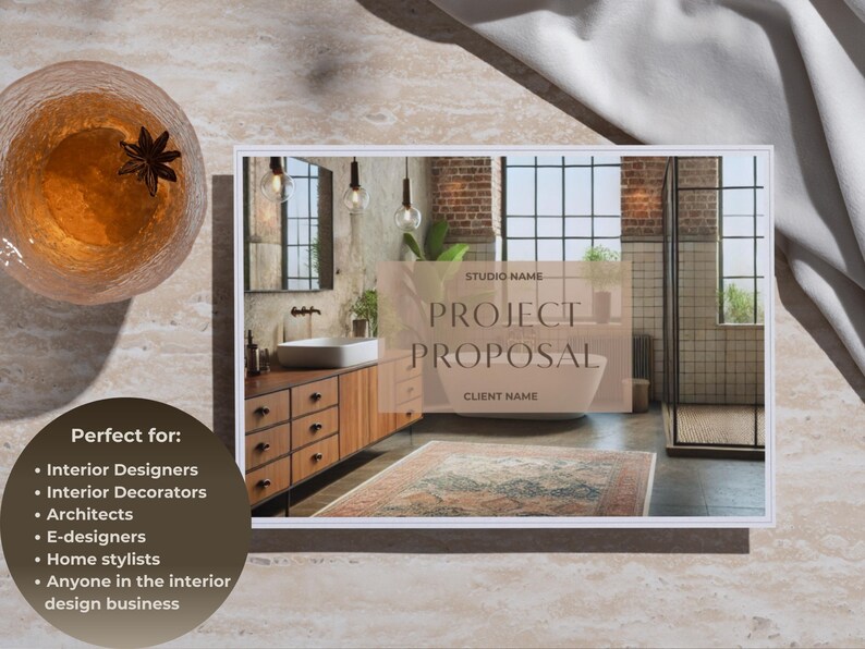 Interior Design Project Proposal Template: Editable Canva Design ...