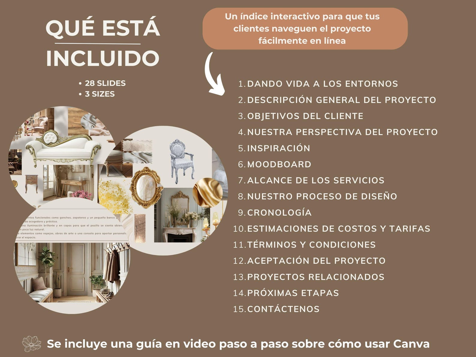 Interior Design Proposal Template: Project & Fees (editable Canva) - Etsy