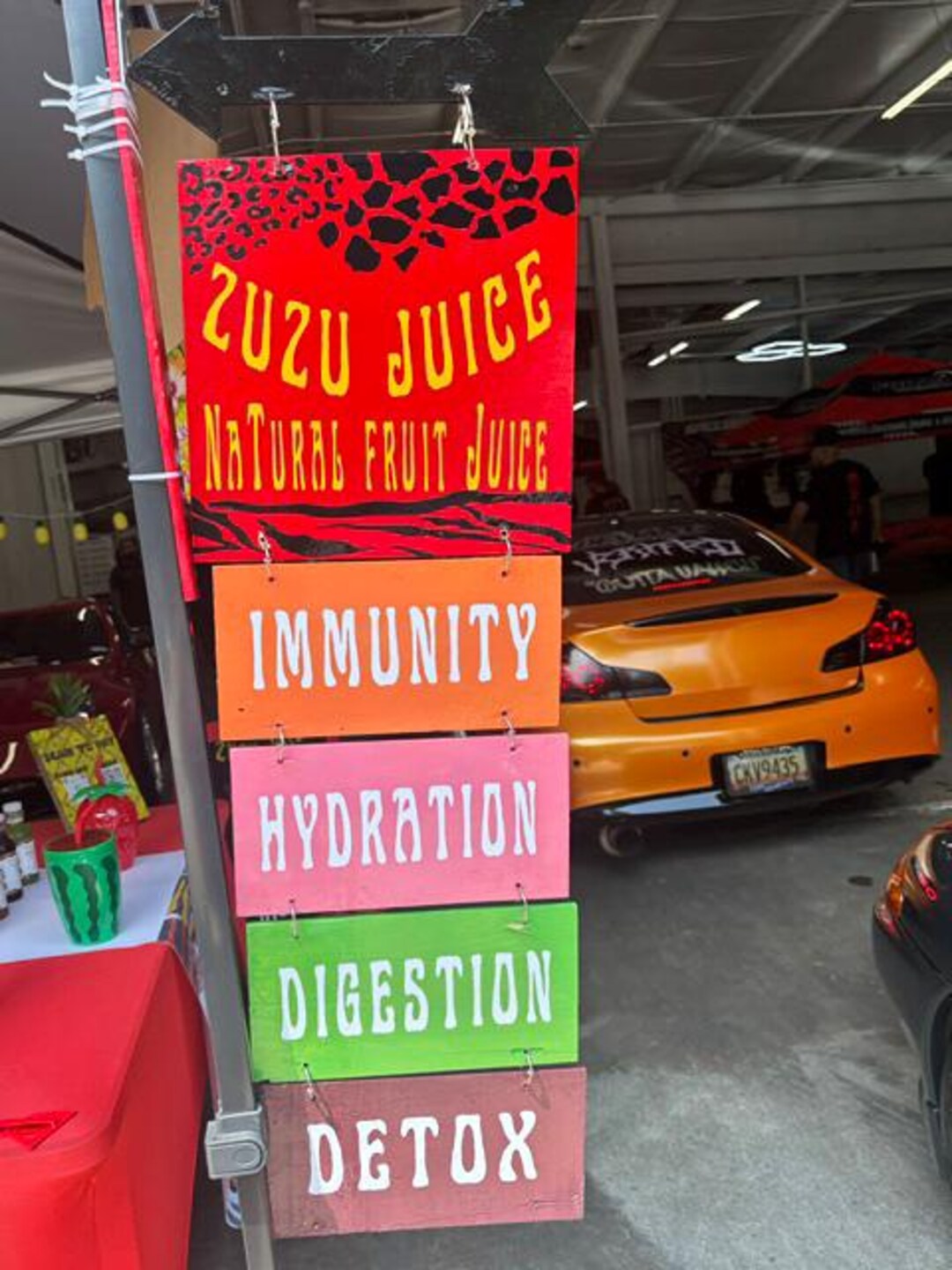 Custom Painted Wooden Vendor Sign | Market Booth Display | Business ...