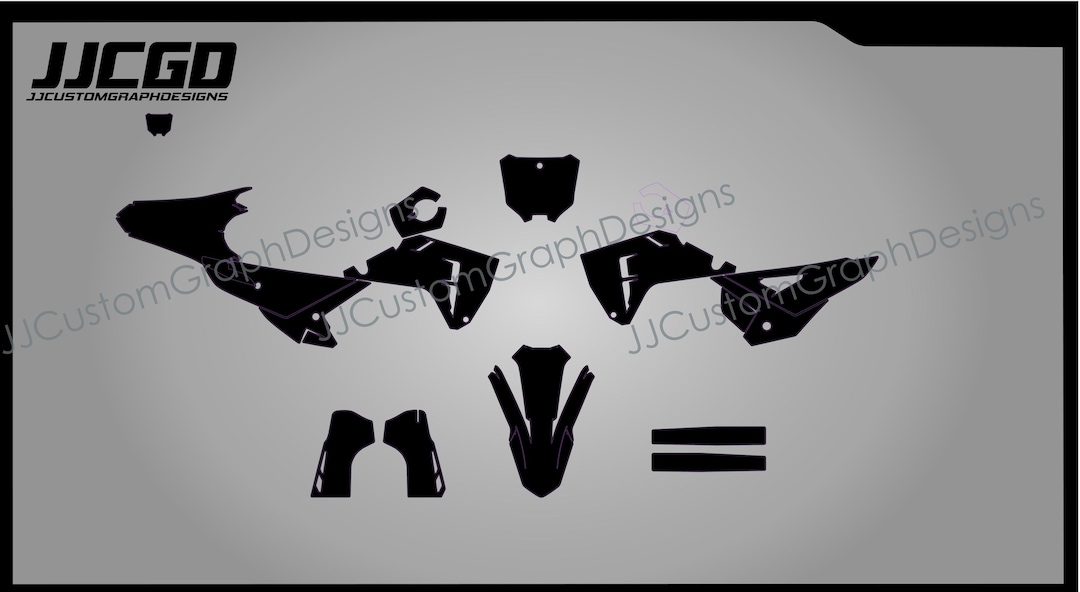 Honda CRF 250 2025 & CRF 450 2025 Templates, Dirt Bike Templates ...