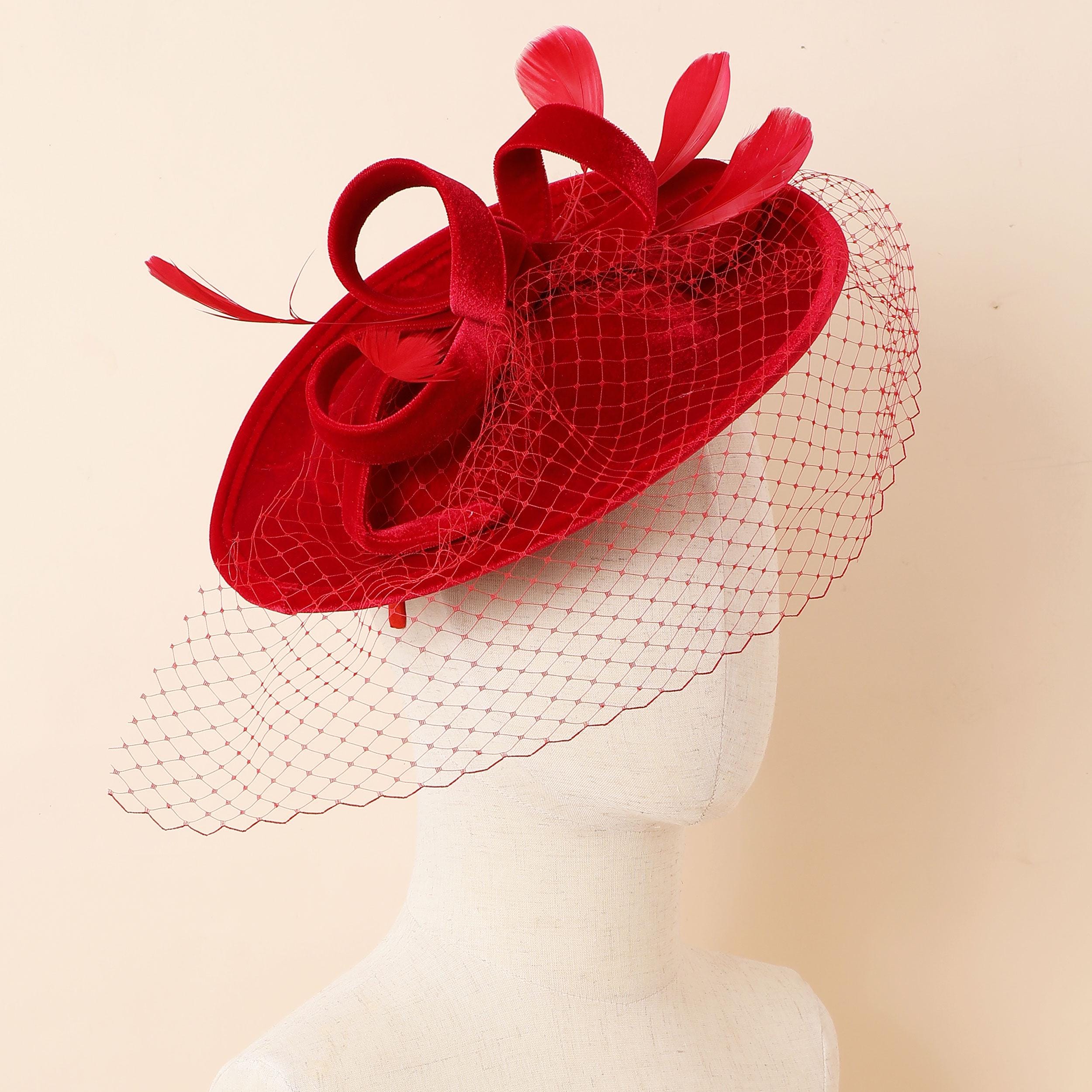 Tea Party Fascinator Hat – Kentucky Derby Pillbox Headband for Cocktail ...