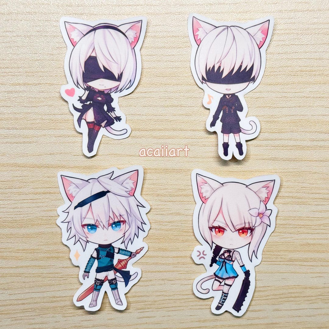 Nier Replicant Nier Automata 2B 9S Kaine Nier Stickers - Etsy