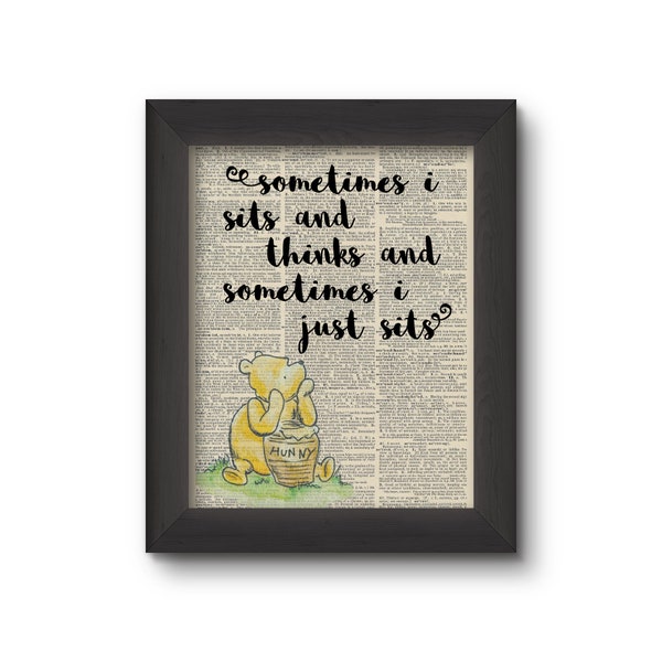 Winnie the Pooh and Piglet Friendship Poster - Etsy