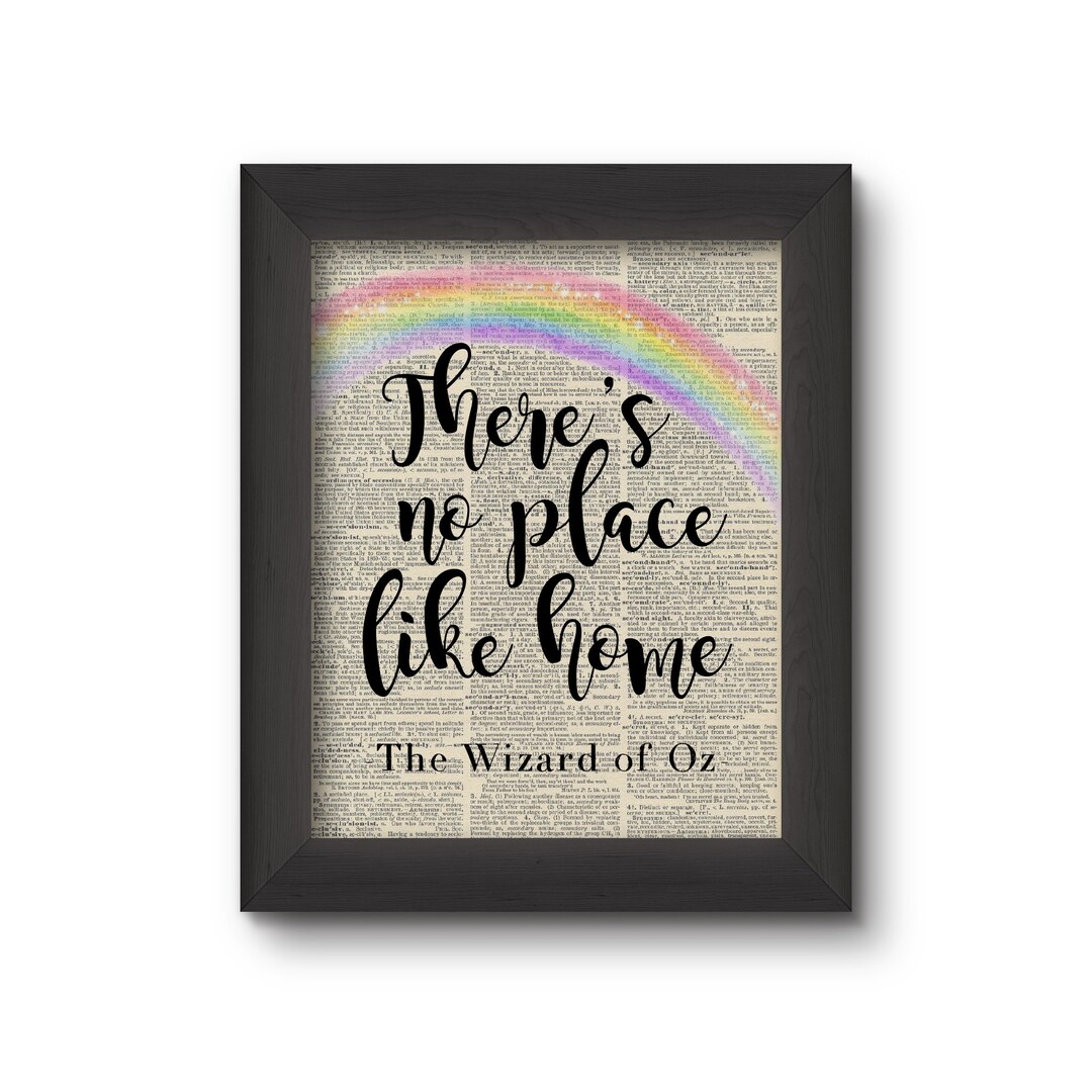 There's No Place Like Home - Dorothy - the Wizard of Oz - Etsy