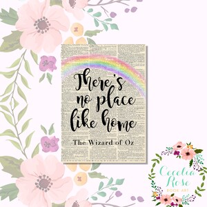 There's No Place Like Home Dorothy The Wizard Of Oz | Etsy