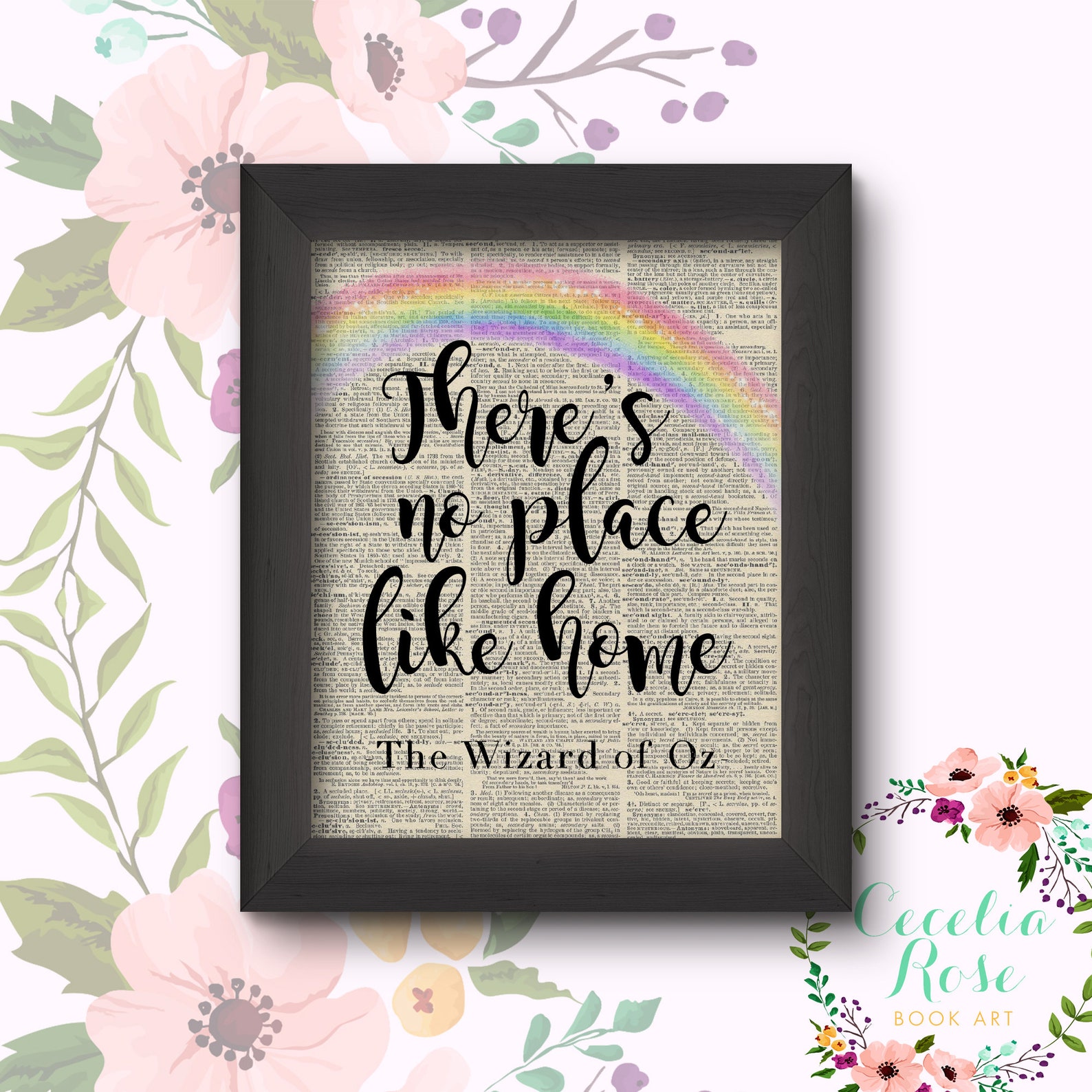 There's No Place Like Home Dorothy The Wizard Of Oz | Etsy