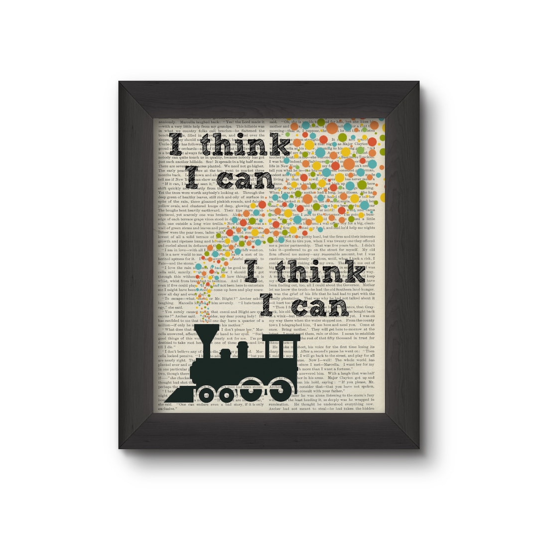I Think I Can I Think I Can - the Little Engine That Could - Etsy