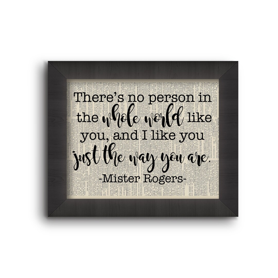 There's No Person in the Whole World Like You and I Like You Just the ...