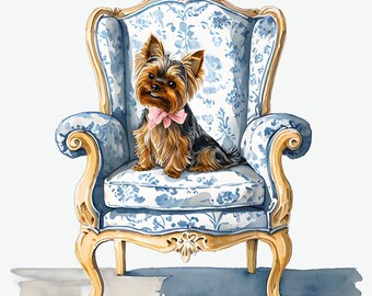 Dachshund Rococo Art PNG, Chinoiserie Dog, Blue Willow, Grand Millenial ...