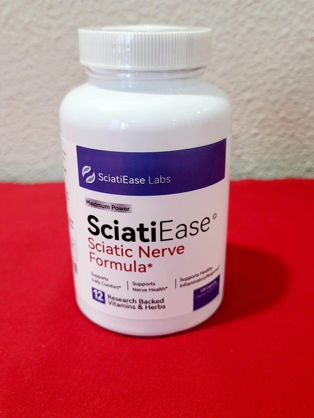 Sciatiease Labs Sciatic Nerve Formula Alphapalm Pea Vitamin B 120 Caps ...