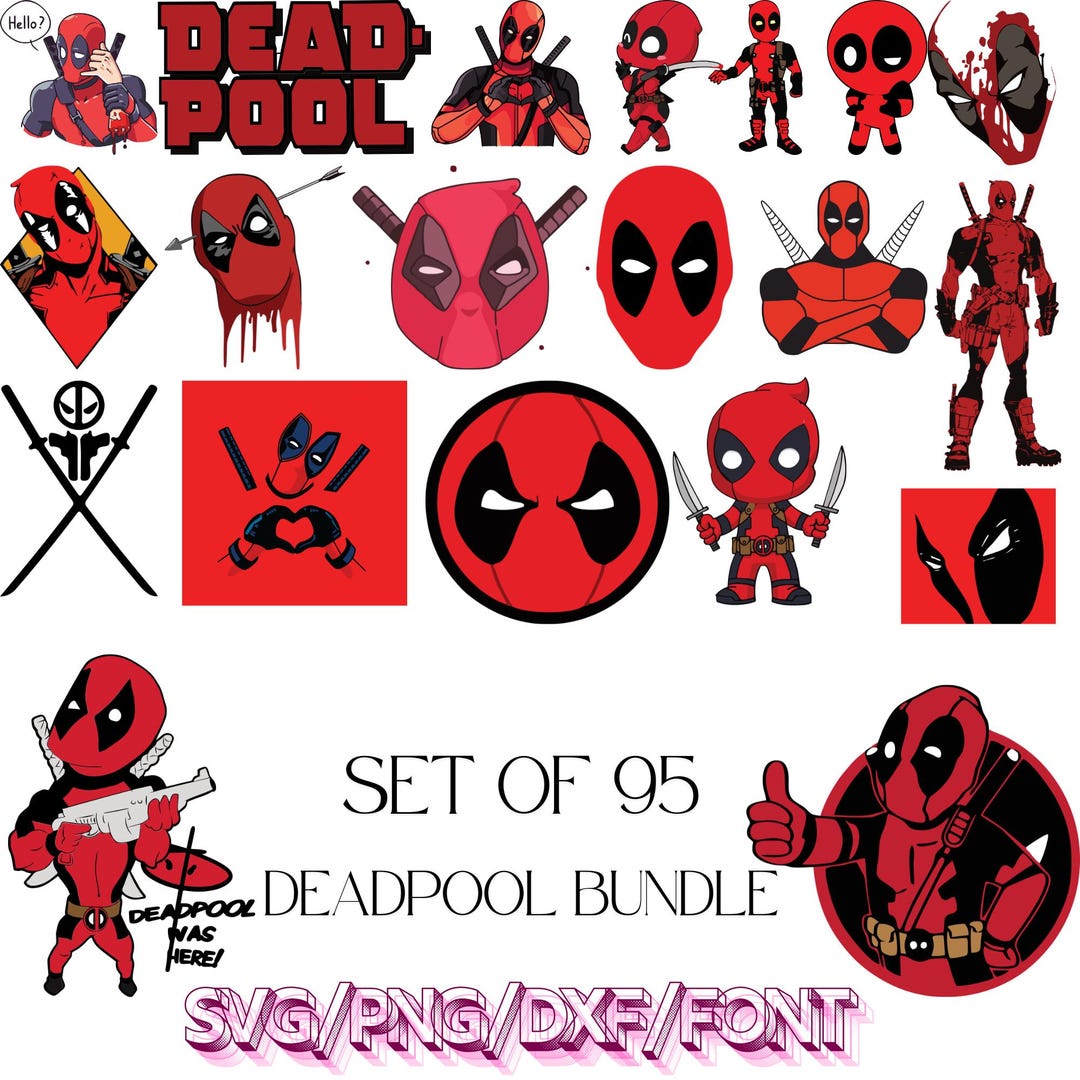 Deadpool PNG, Deadpool SVG Bundle, Superhero SVG, Baby Deadpool Svg ...
