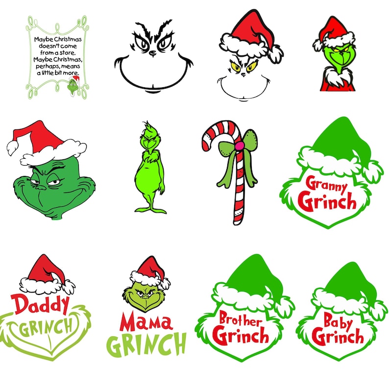 Grinch Svg Png Bundle, Grinch Christmas, Merry Grinchmas, in My Grinch ...